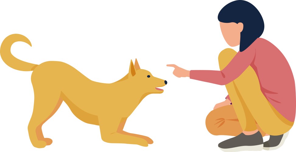 Playful dog Royalty Free Vector Image - VectorStock