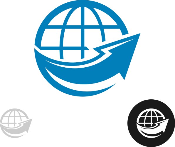 World logo template Royalty Free Vector Image - VectorStock