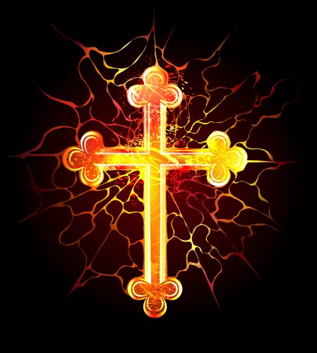 Fire symbol of infinity Royalty Free Vector Image