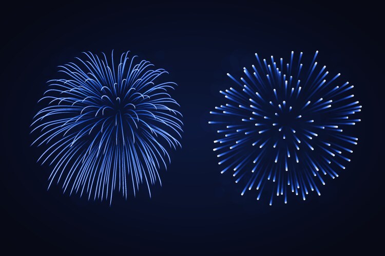 Set of fireworks Royalty Free Vector Image - VectorStock