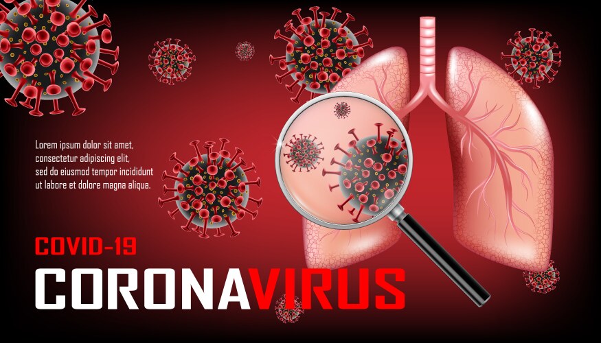 Covid19-19 coronavirus disease pandemic outbreak Vector Image