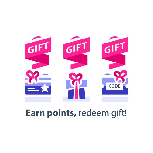 Cash back reward program concept Royalty Free Vector Image