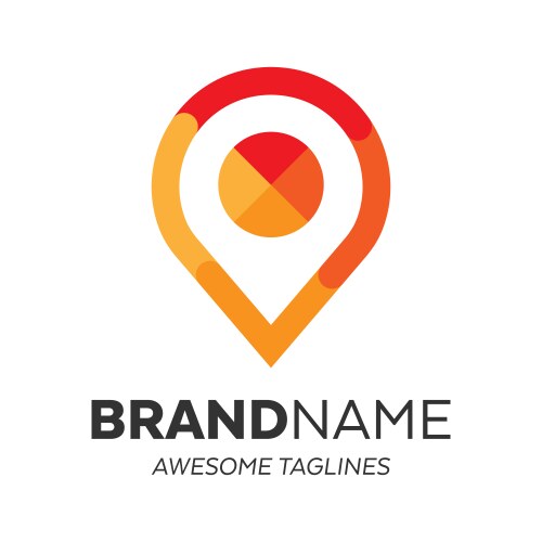 Pin location map marker direction Royalty Free Vector Image