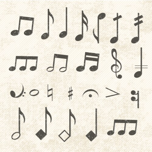 Modern Music Notes Choir Vector Images (over 130)