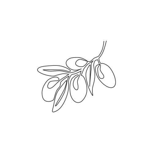 Continuous one single line art drawing Royalty Free Vector