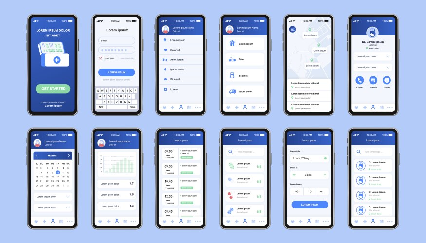 Cryptocurrency unique design kit for mobile app Vector Image Cryptocurrency unique design kit for mobile app Vector Image