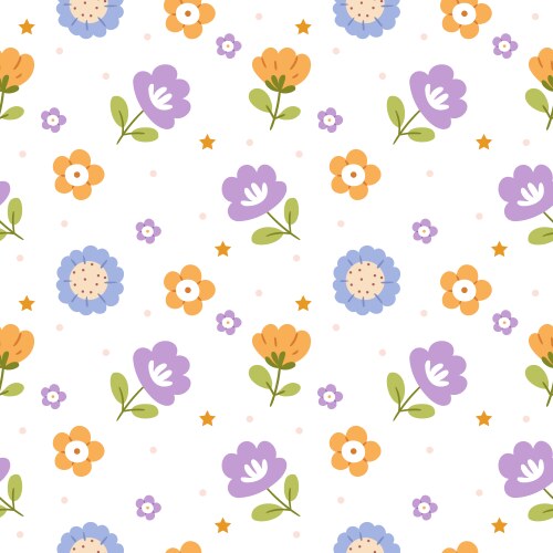 Seamless pattern in pastel colors spring mood Vector Image