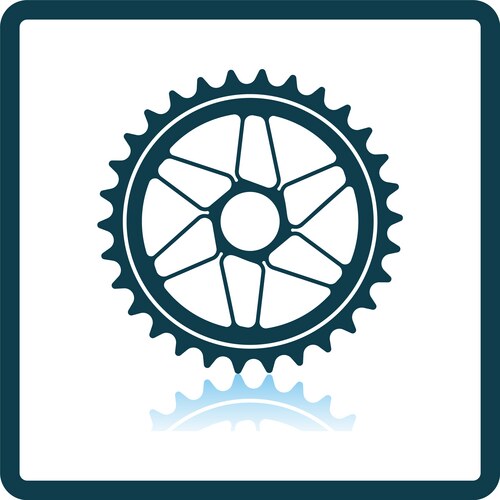 Bike gear star icon Royalty Free Vector Image - VectorStock