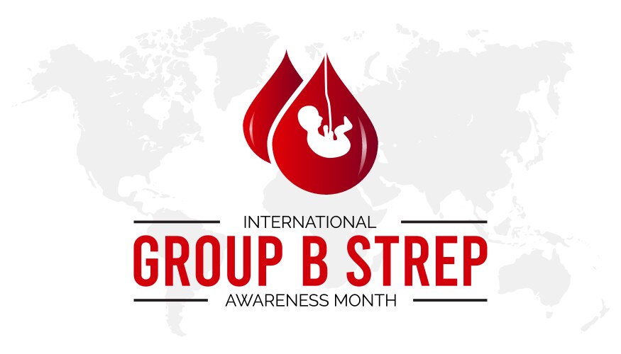 International group b strep awareness month Vector Image