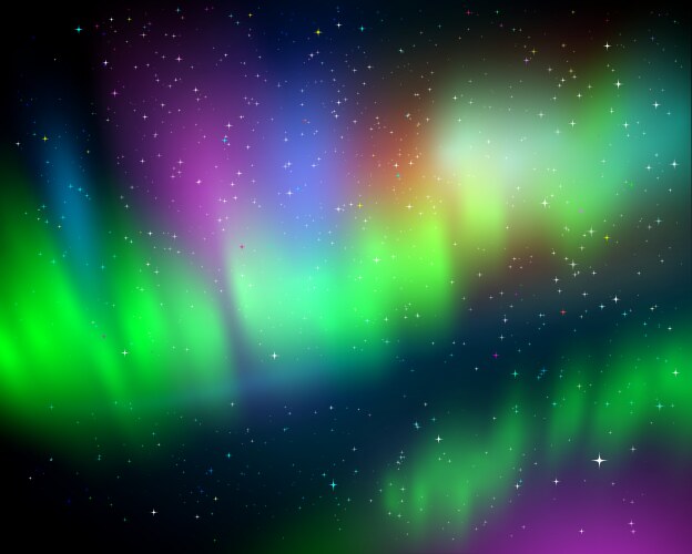 Northern lights background Royalty Free Vector Image