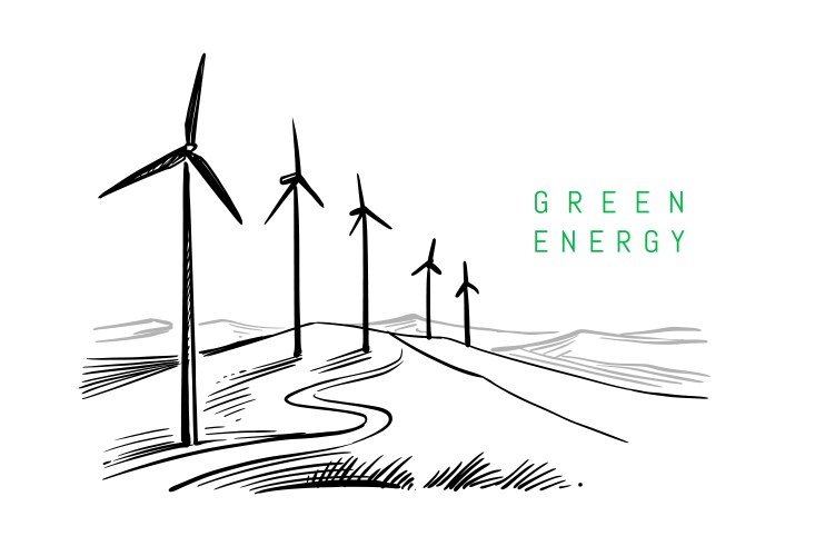 Wind Turbine Drawing Vector Images (over 1,300)