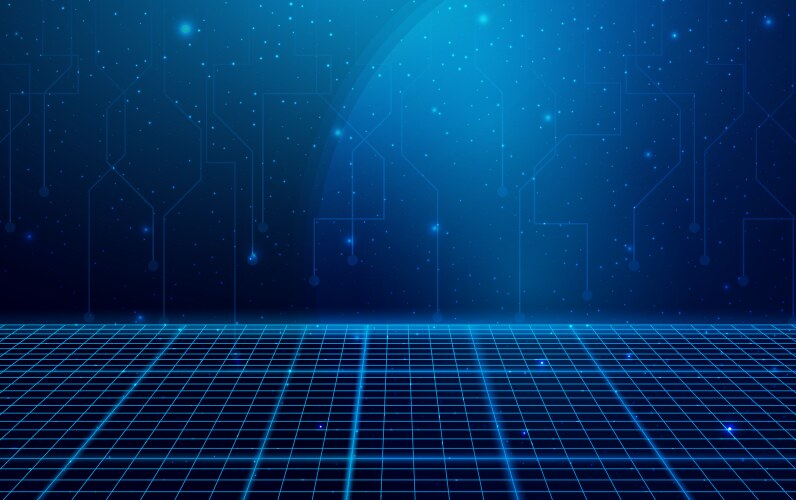 Wireframe perspective grid space neon infinity Vector Image Wireframe perspective grid space neon infinity Vector Image