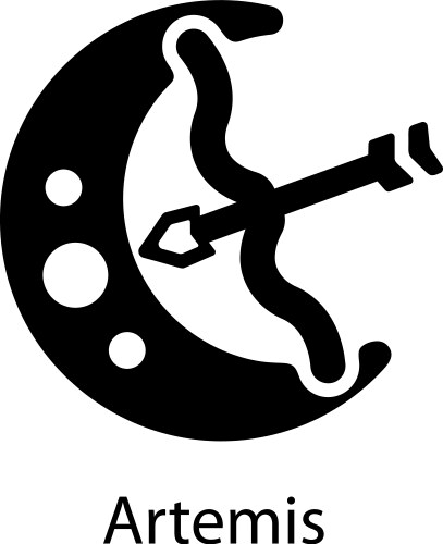 Artemis symbol Royalty Free Vector Image - VectorStock
