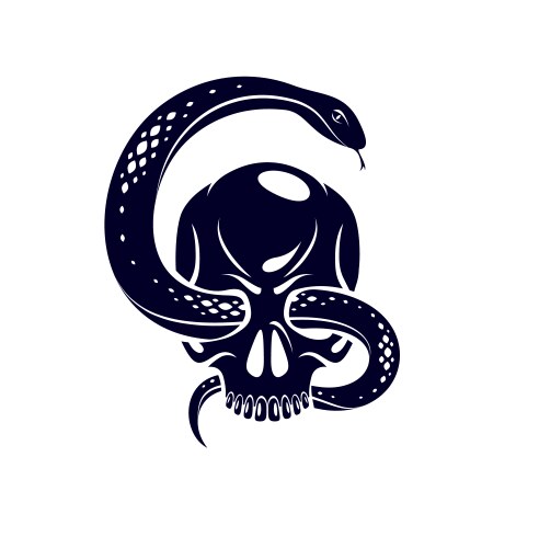 Biker skull logo Royalty Free Vector Image - VectorStock