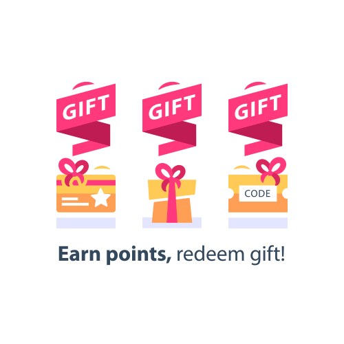 Cash back reward program concept Royalty Free Vector Image