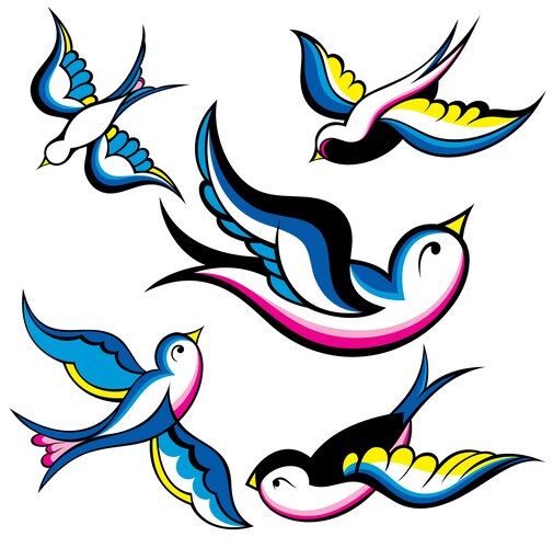 Bird Tattoo Art Vector Images (over 31,000)