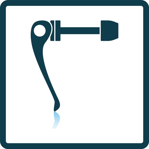 Bike quick release icon Royalty Free Vector Image