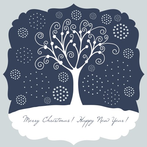 Christmas card Royalty Free Vector Image - VectorStock