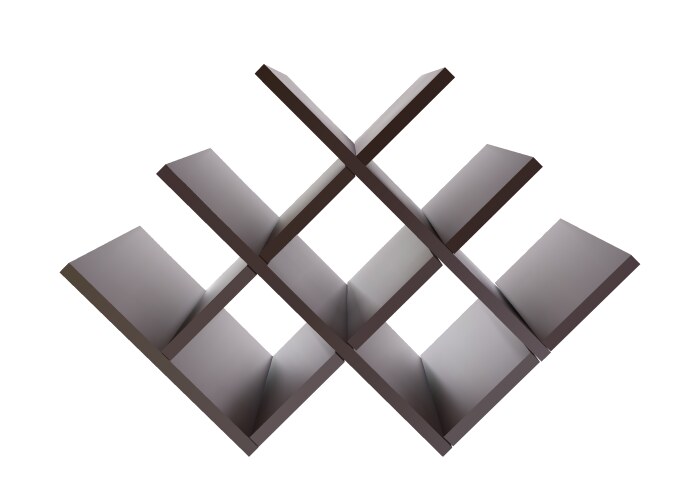 Wooden rack storage stand Royalty Free Vector Image