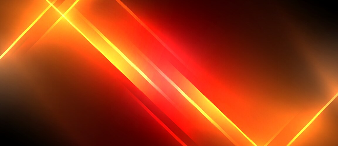 Neon dynamic diagonal light rays background Vector Image