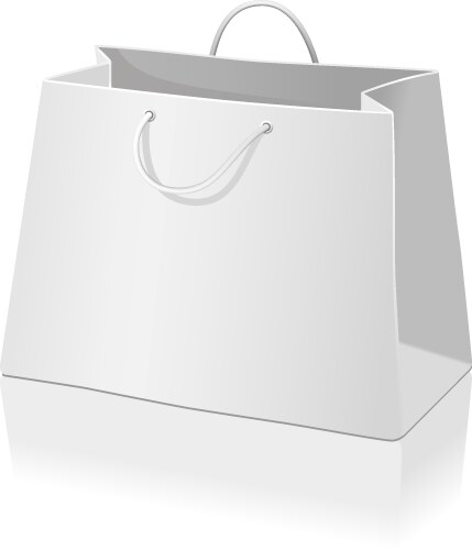 Empty bag santa claus outline icon symbol Vector Image