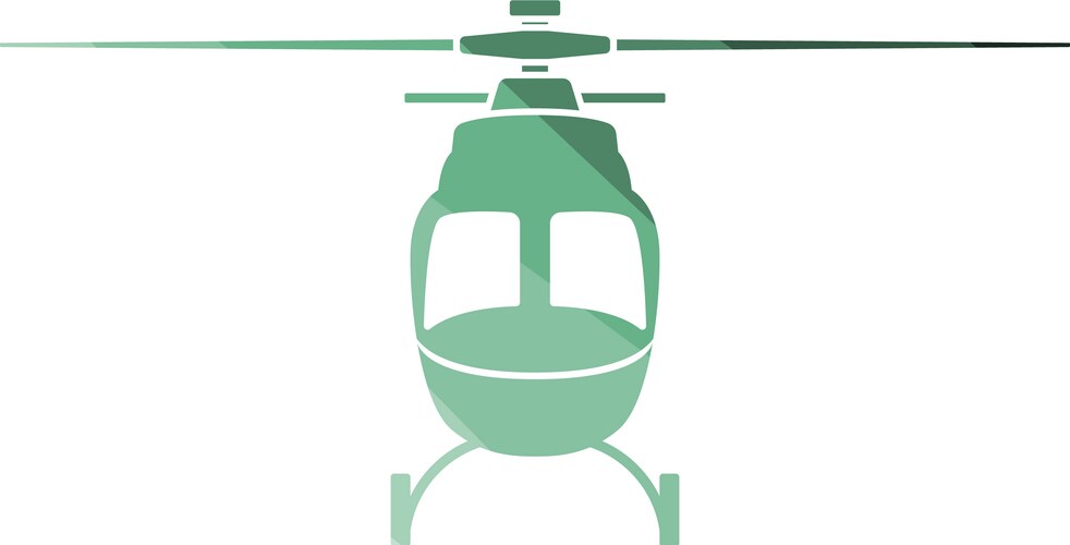 Helicopter icon front view Royalty Free Vector Image