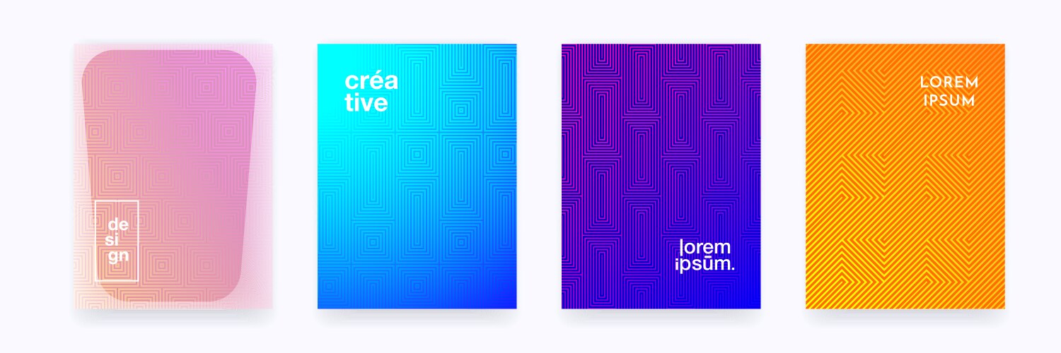 Vivid gradient set Royalty Free Vector Image - VectorStock