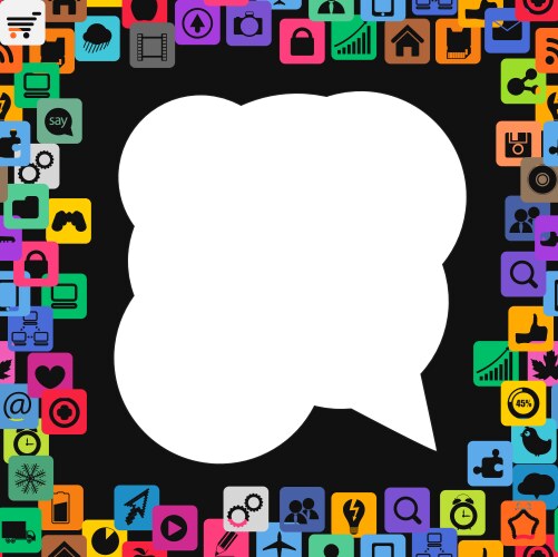 Smartphone app icons Royalty Free Vector Image