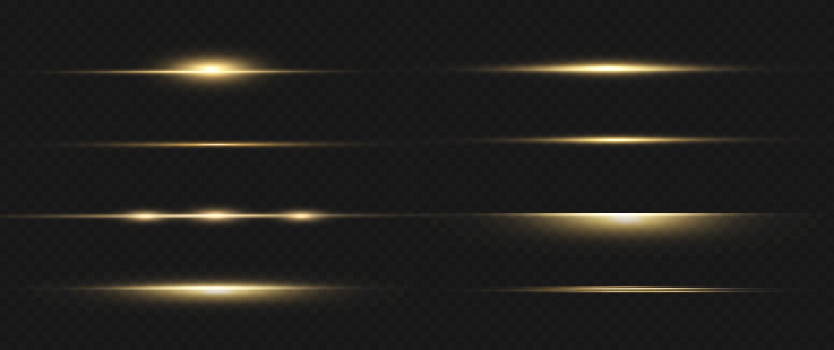 Horizontal light rays Royalty Free Vector Image