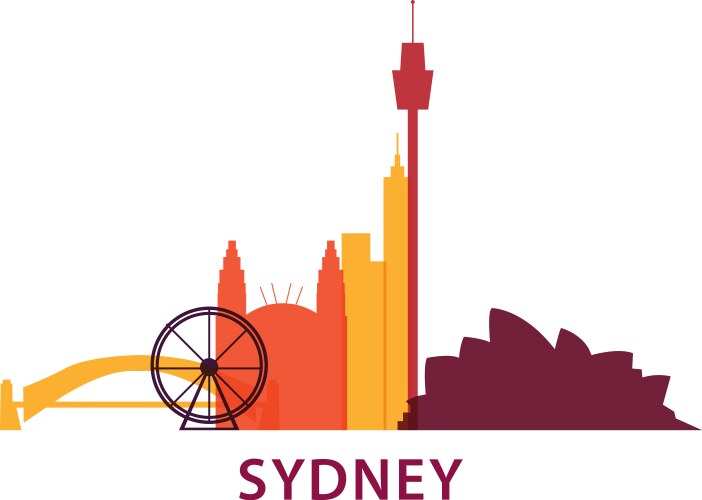 Sydney logo Royalty Free Vector Image - VectorStock