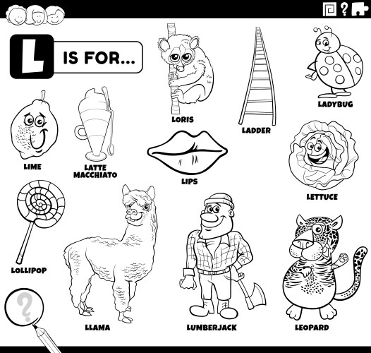 Coloring book various shapes 1 Royalty Free Vector Image