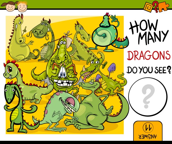 Number seventeen and cartoon bears group Vector Image