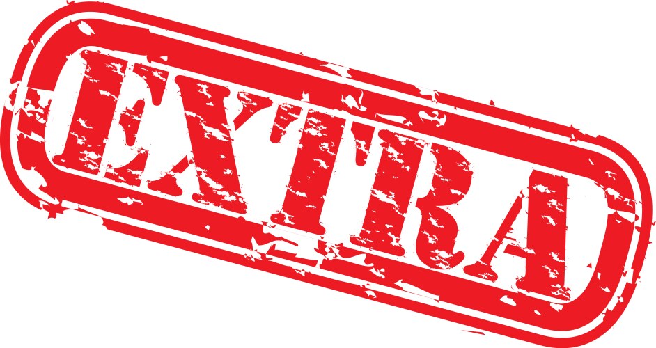 Extra income grunge rubber stamp Royalty Free Vector Image