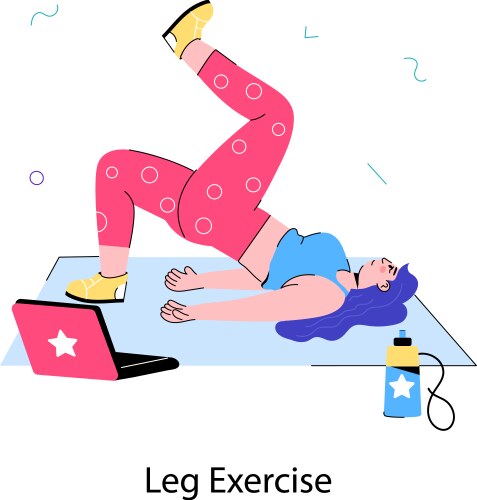 Lunges Exercise Royalty Free Vector Image Vectorstock