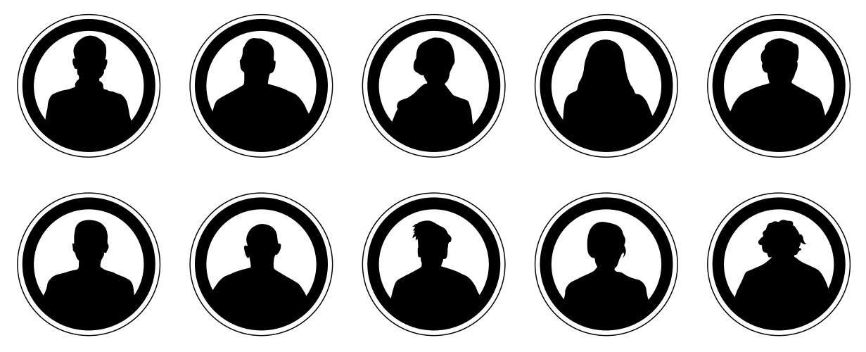 Unknown User Avatar Vector Images (over 1,200)