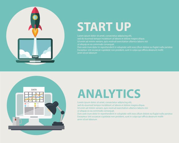 Business start up Royalty Free Vector Image - VectorStock