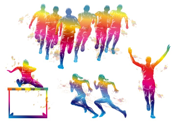Track and Field Silhouette Vector Images (over 870)