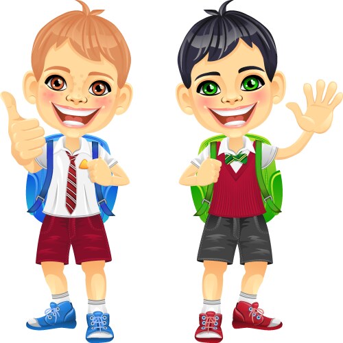 School boy Royalty Free Vector Image - VectorStock