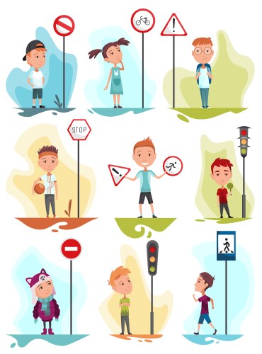 Traffic Signs for Kids Vector Images (over 3,000)