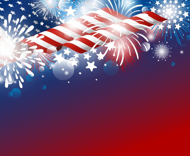 Shiny usa celebration independence day concept Vector Image