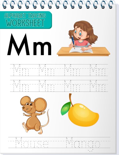 Alphabet letter r and rabbit Royalty Free Vector Image