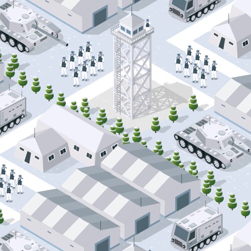 Isometric military fighter jet aircrafts large Vector Image