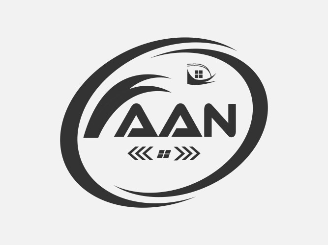 Ame letter logo design simple and modern Vector Image