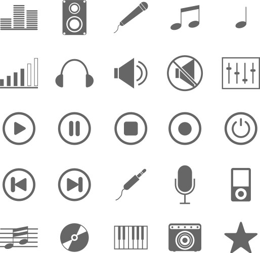 Making music on a white background Royalty Free Vector Image