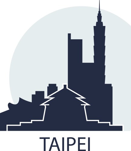 Taipei logo Royalty Free Vector Image - VectorStock