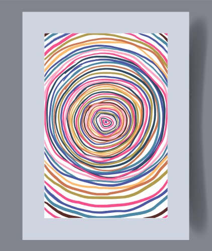Color flow abstract shape poster design Royalty Free Vector