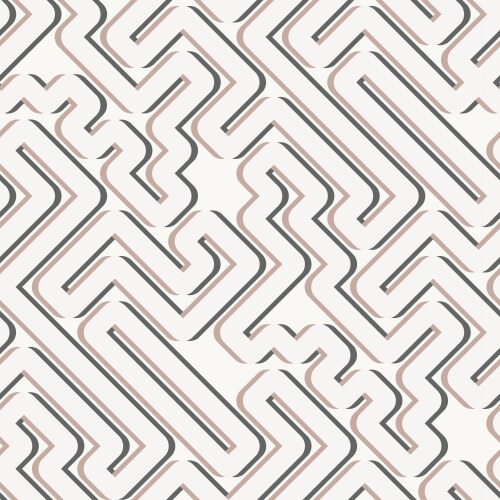 Retro seamless pattern with simple line geometric Vector Image