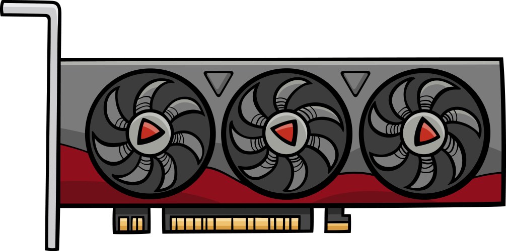 Fan clip art cartoon Royalty Free Vector Image