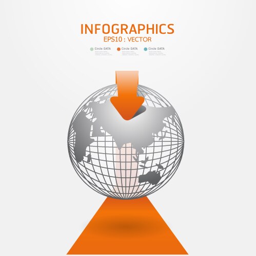 Infographics set and information graphics Vector Image
