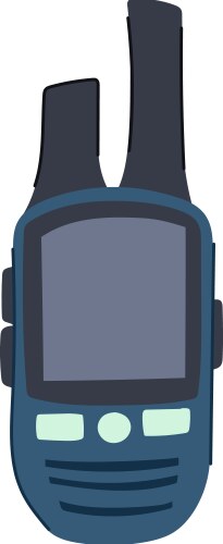 Satellite phone set cartoon Royalty Free Vector Image